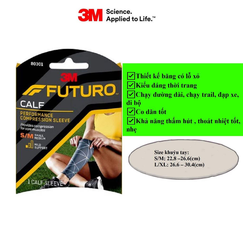 Băng bảo vệ cánh tay thể thao cao cấp 3M Futuro, sản xuất tại Mỹ, 1 ...