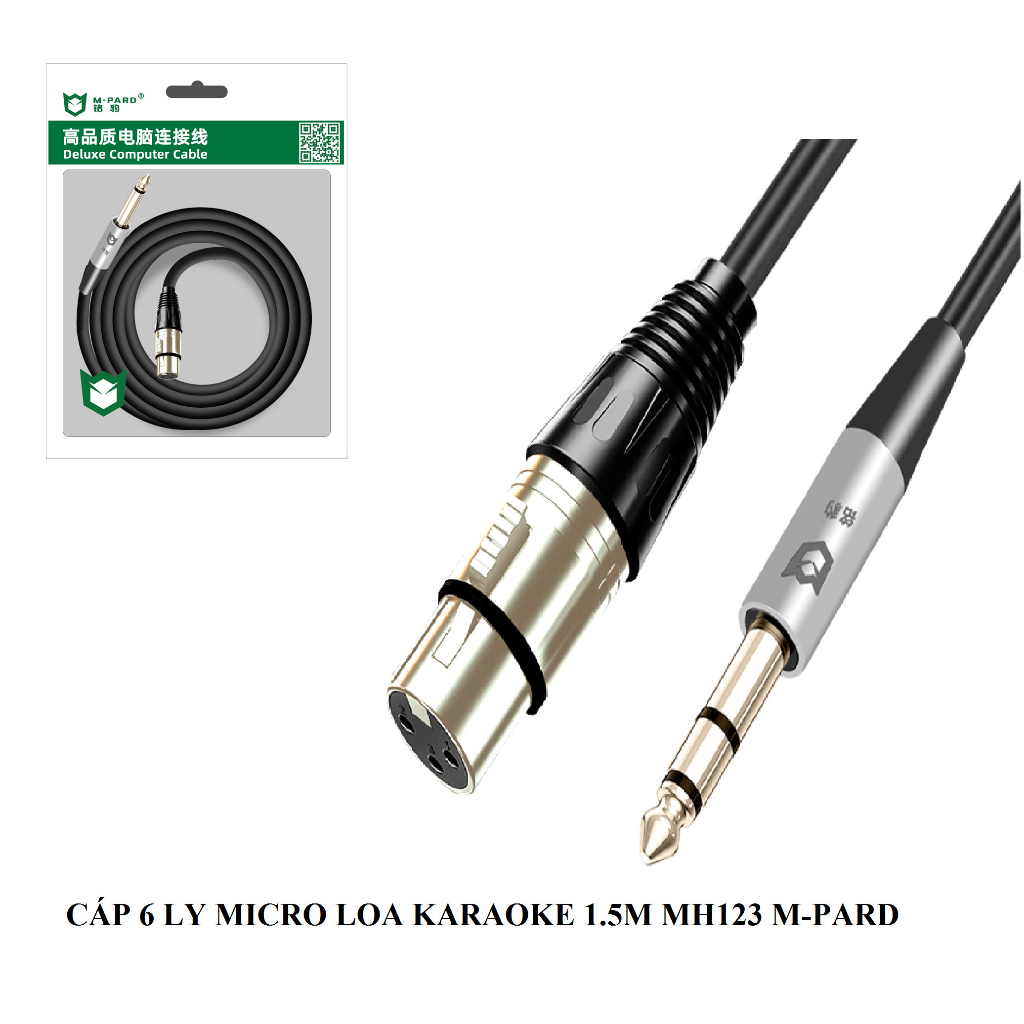 Dây Cáp 6 Ly Micro Loa Karaoke 1.5M MH123 M-PARD, Chính Hãng Phân Phối ...