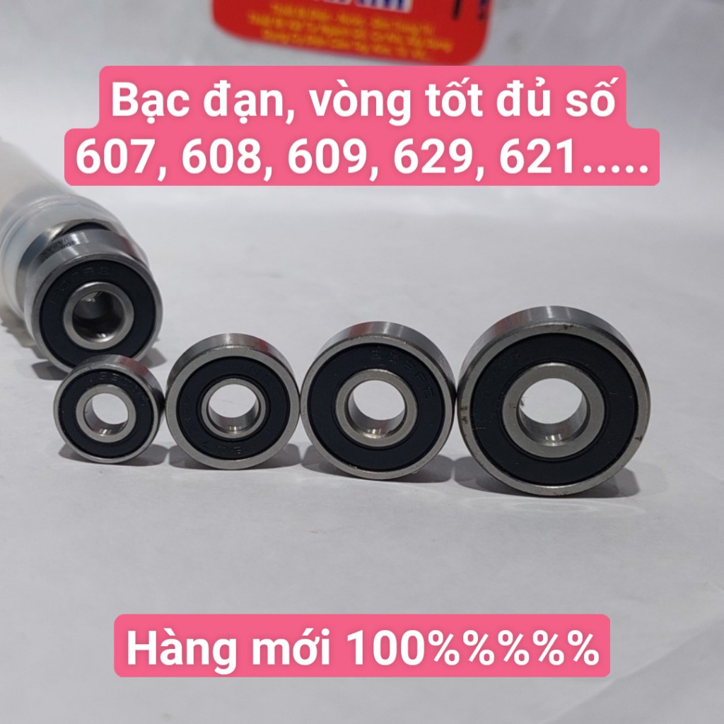 Vòng bi bạc đạn số 606, 607, 608, 609, 626, 627, 628, 629 lắp cho máy khâu máy cắt con chuột ...