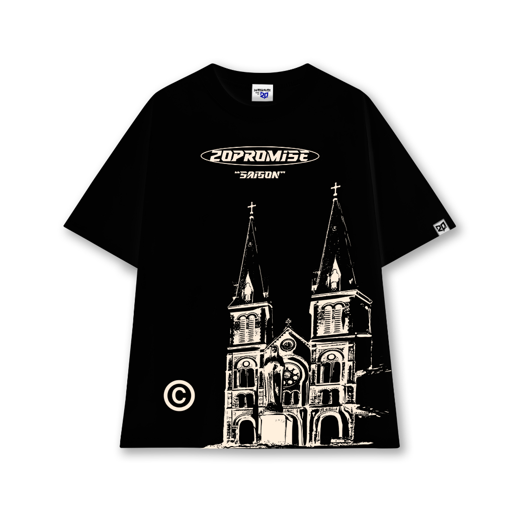 Áo thun Local Brand Unisex 20Promise "SAIGON IN HEART" | Shopee Việt Nam