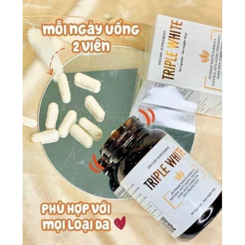 VIÊN UỐNG TRIPLE WHITE | Shopee Việt Nam