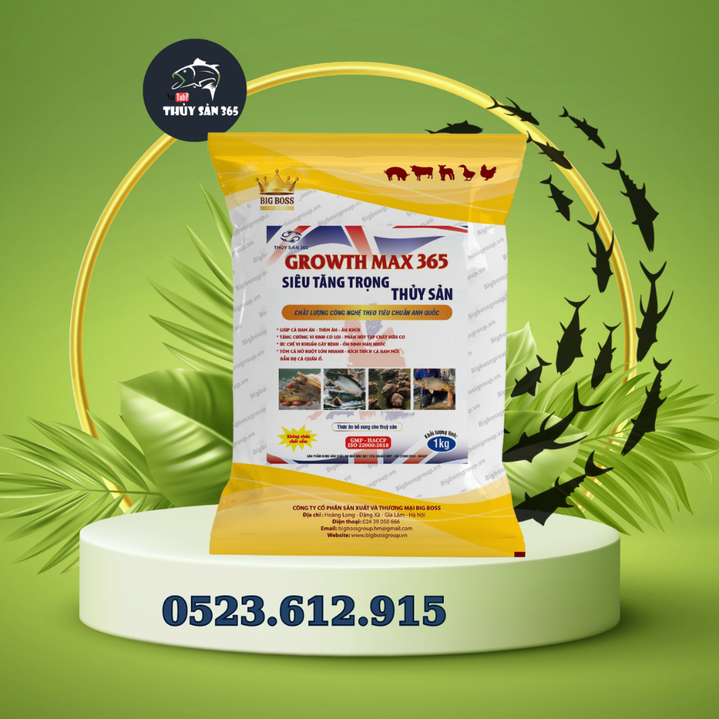 GROWTH MAX 365 - SIÊU TĂNG TRỌNG CHO THỦY SẢN | Shopee Việt Nam