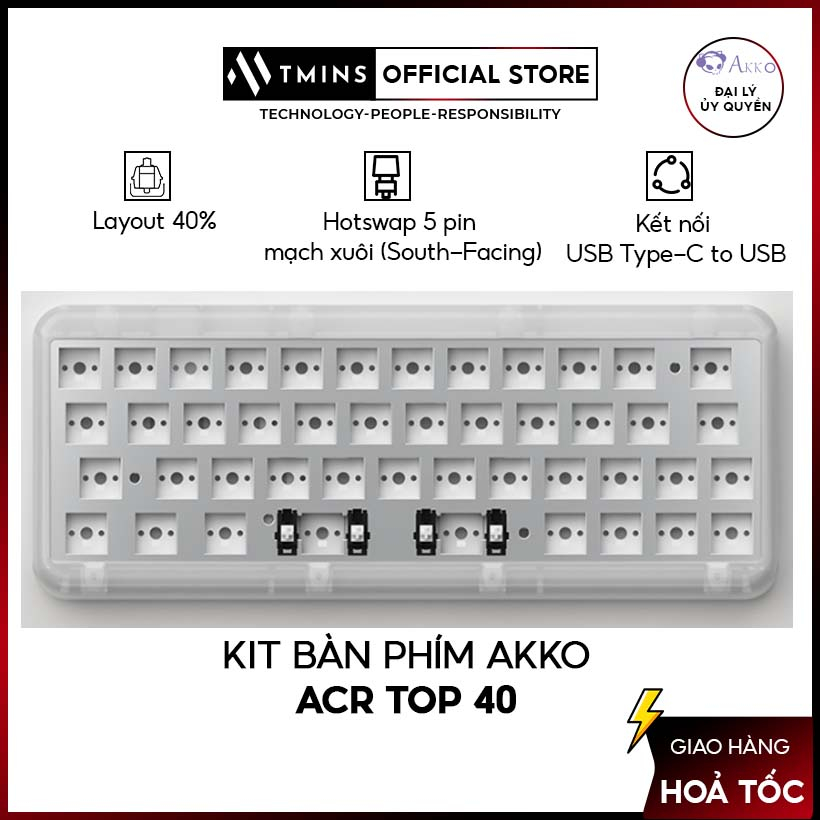 KIT bàn phím AKKO ACR TOP 40 (Hotswap / RGB / Top-mount / South-Facing / QMK – VIA) | Shopee ...