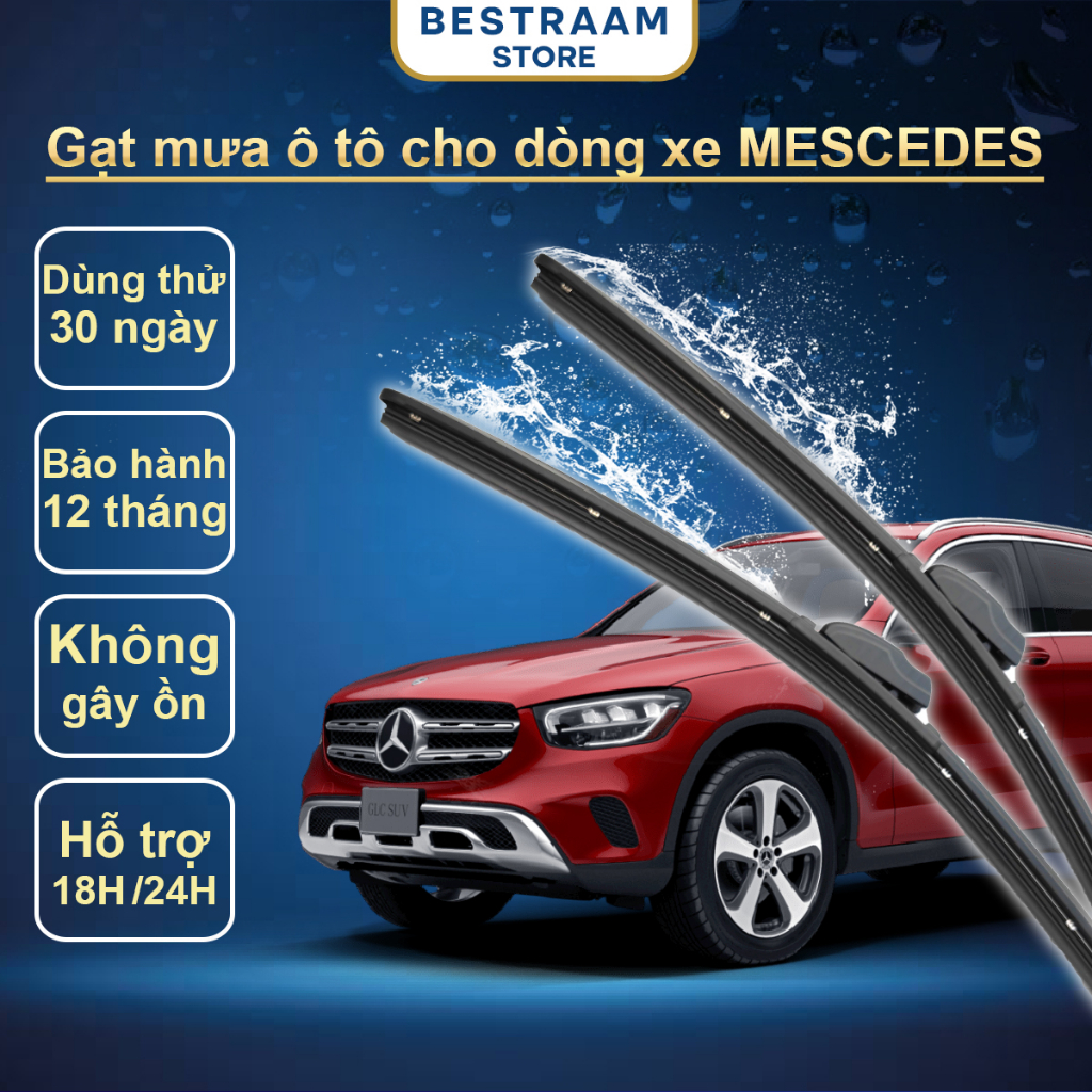 Gạt mưa ô tô Bestraam phù hợp với dòng xe MERCEDES-BENZ gạt mưa cho ô tô A, C, E, CLA, GL, GLA ...