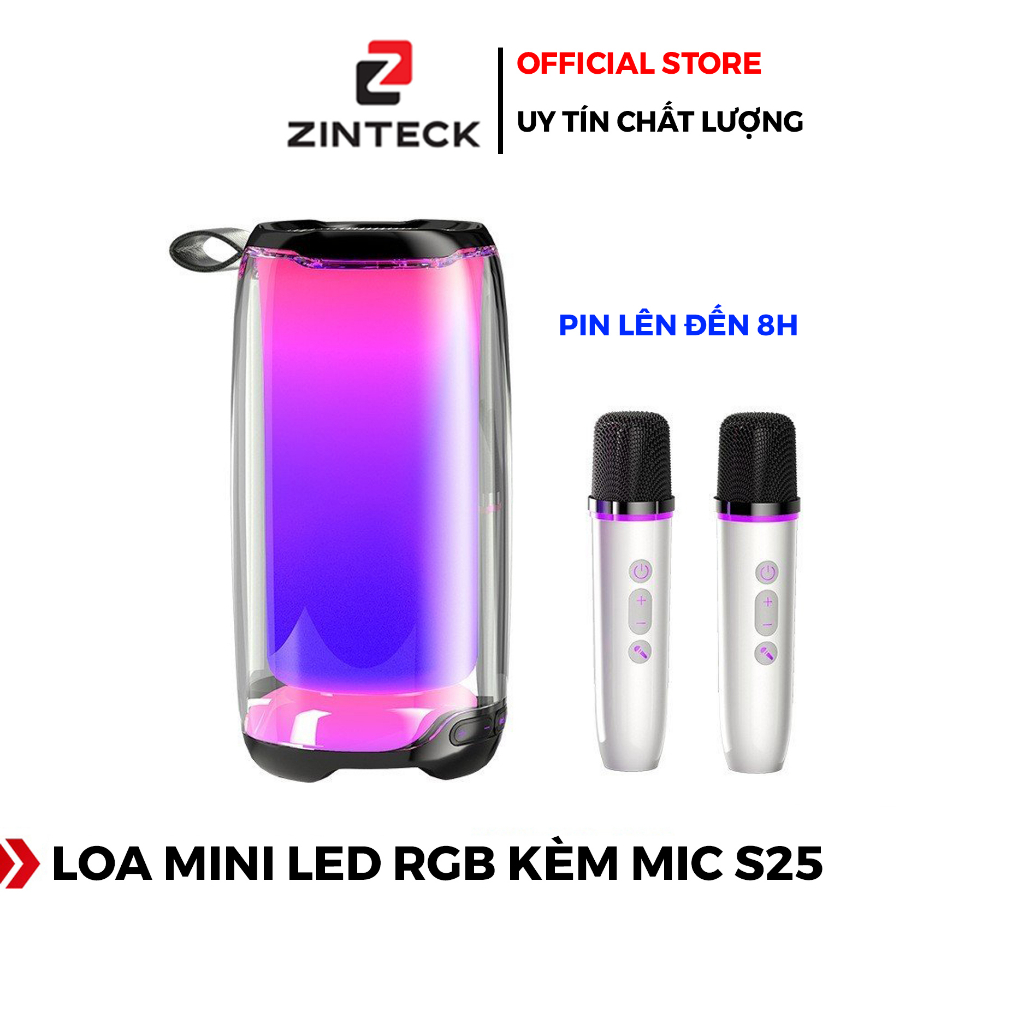 Loa bluetooth Mini Karaoke Kèm Mic s25 - Bass Cực Căng - Pin 8h - Chính ...