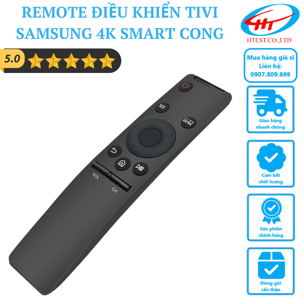 REMOTE ĐIỀU KHIỂN TIVI SAMSUNG 4K SMART CONG KHÔNG VOICE DÙNG PIN 2A ...