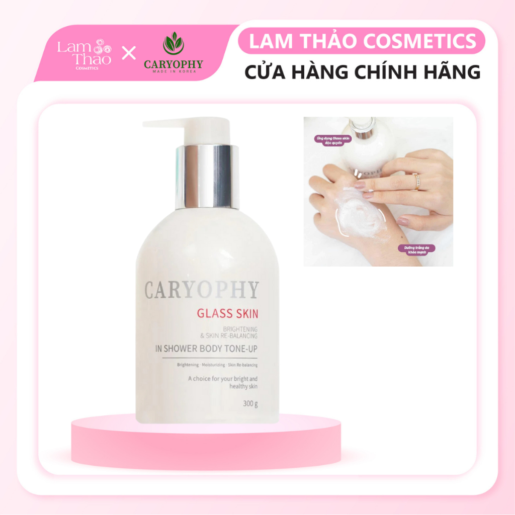 Kem Dưỡng Trắng Da Caryophy Glass Skin In Shower Body Tone-Up Cream ...