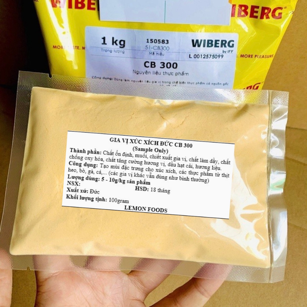 [100g-500g] Gia vị xúc xích Đức CB300 - Tạo mùi vị đặc trưng cho xúc xích | Shopee Việt Nam