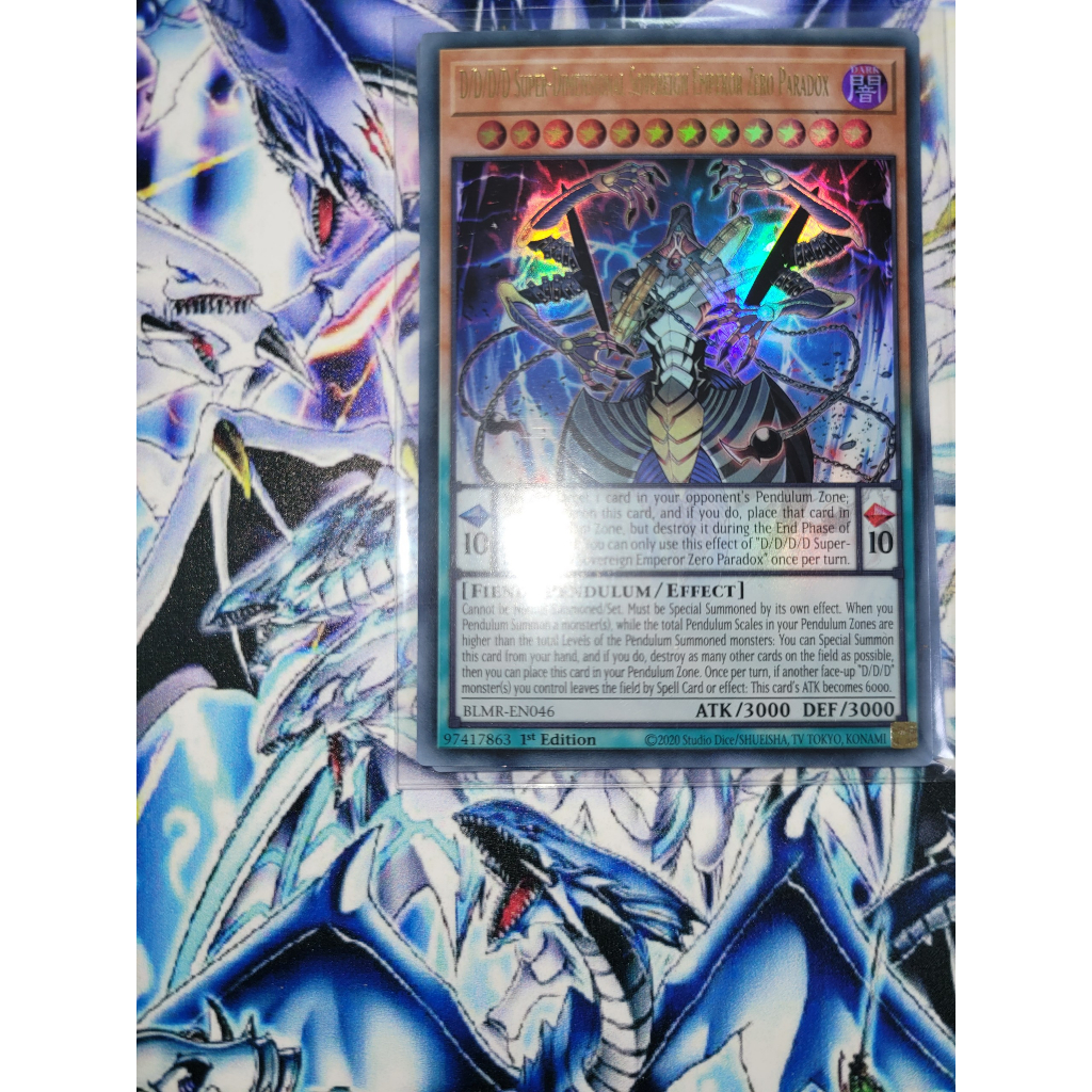Thẻ bài Yugioh - TCG (UK) - D/D/D/D Super-Dimensional Sovereign Emperor Zero Paradox / BLMR ...