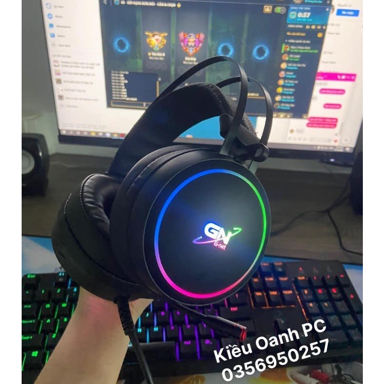 Tai Nghe Gaming GNET H3T, GH3, GH5, GH6, Gh6 Plus, G09 Có Mic, Màu đen ...