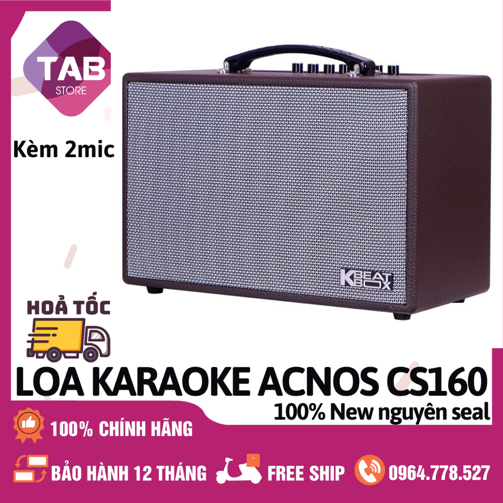 Loa Karaoke ACNOS CS160 Chính Hãng - Bảo Hành 12 Tháng | Shopee Việt Nam
