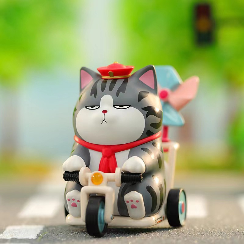 Mô hình Wuhuang Wanshui 5th Series Watch Out mèo hoàng thượng chạy xe vespa Blindbox Hộp mù sưu ...