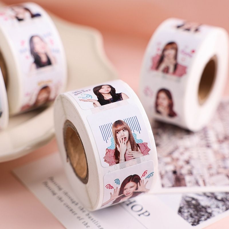 Set 500 Hình Dán Blackpink Sticker Nhóm Nhạc BLP Cuộn Tem | Shopee Việt Nam