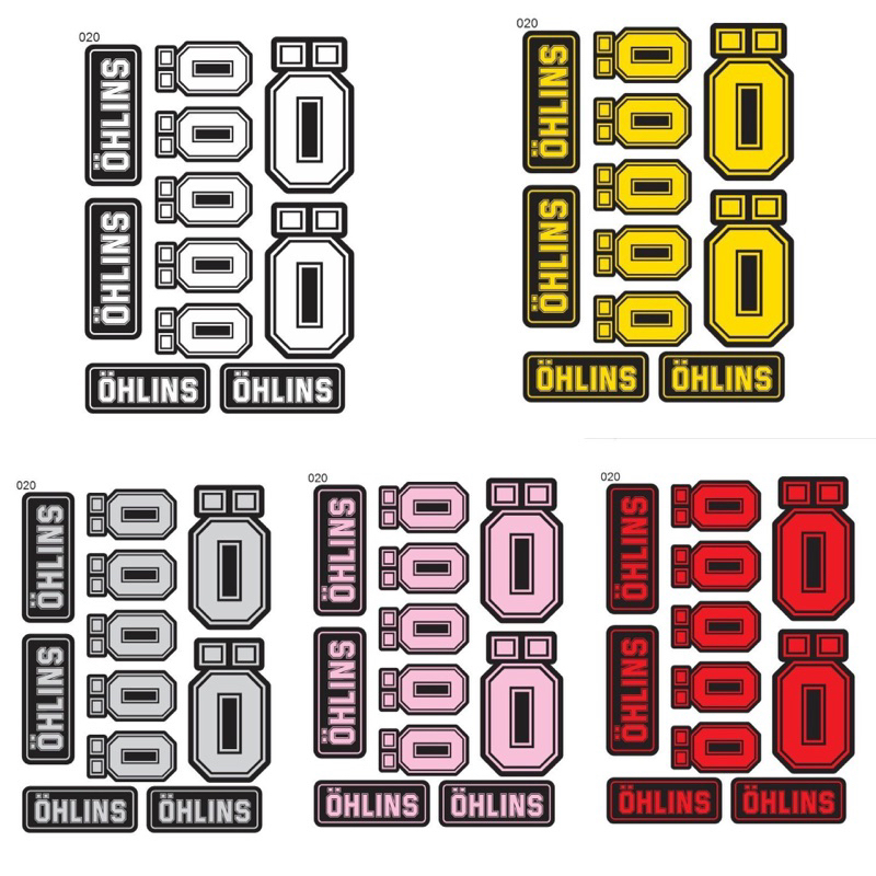 Tem hình dán logo OHLINS vàng đen tem chống nước | Shopee Việt Nam