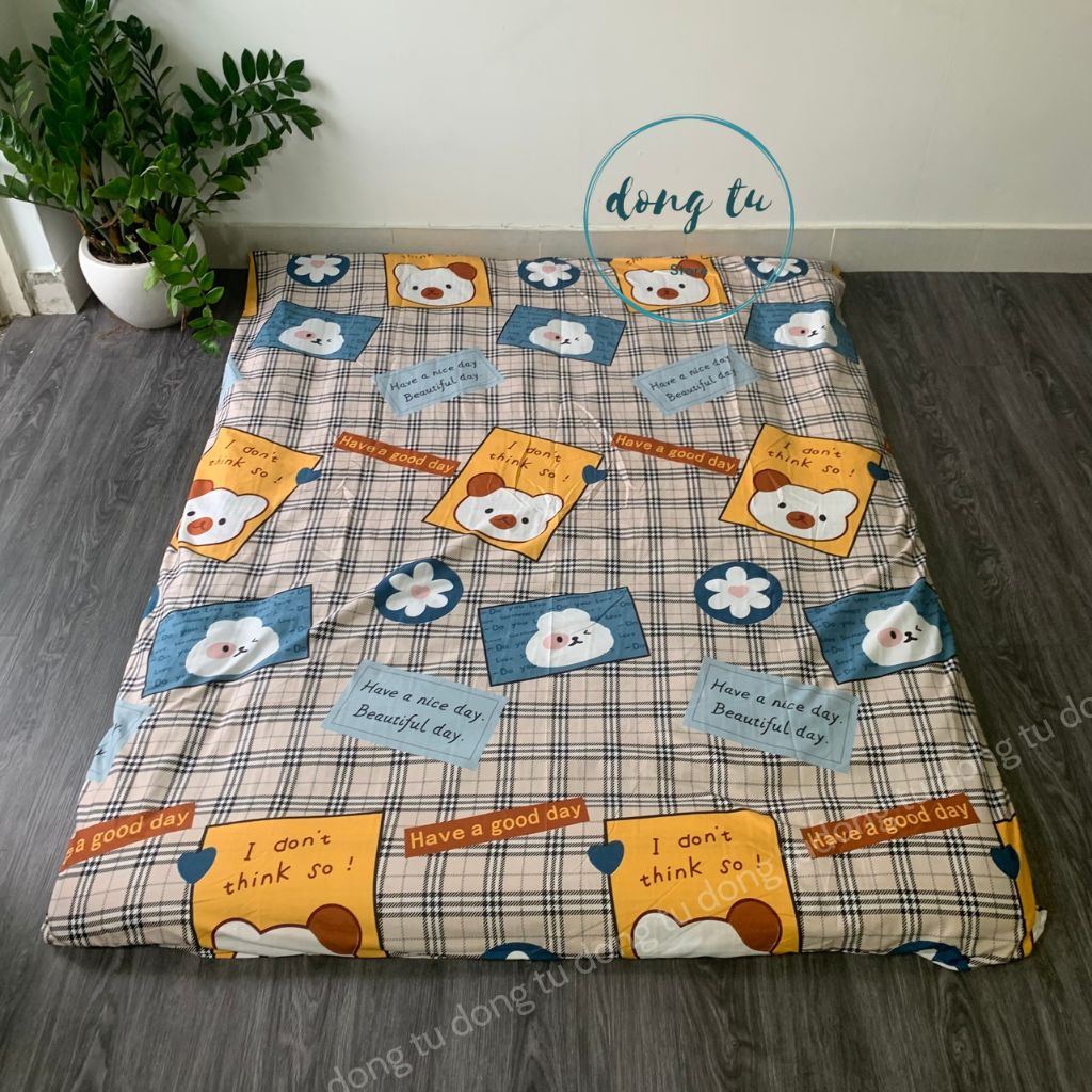 Drap Nệm Topper, Áo Đệm 2 Mặt Có Khoá Kéo Size 1m x 2m, 1m2 x 2m, 1m4 x ...