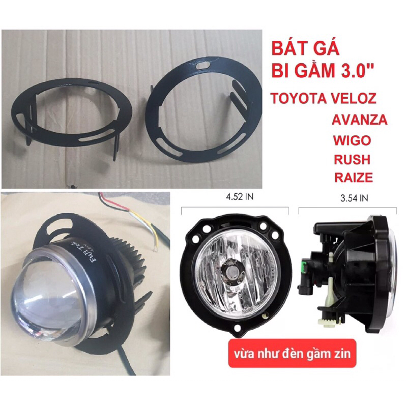 Part bắt bi gầm Toyota Veloz, Rush, Avanza, Wigo, Raize (1 đôi ...