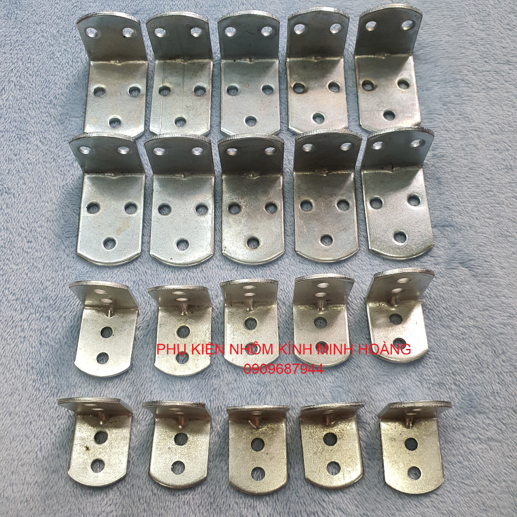Com bo 10, 20 cái ke sắt chữ L, Pát sắt L kích thước 30x35mm, 30x50mm ...