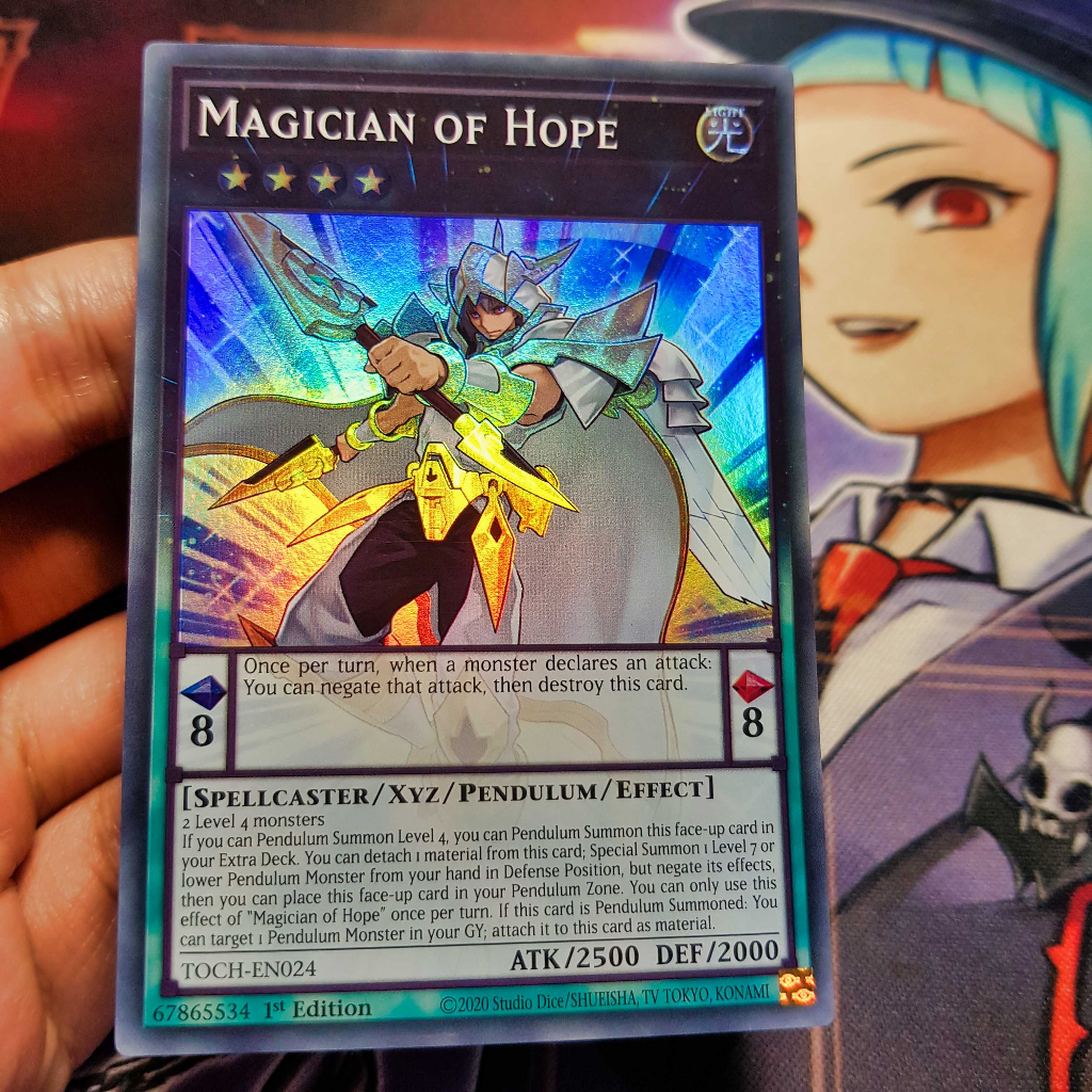 Thẻ bài Yugioh chính hãng | Magician of Hope | TOCH Super Rare | Shopee ...