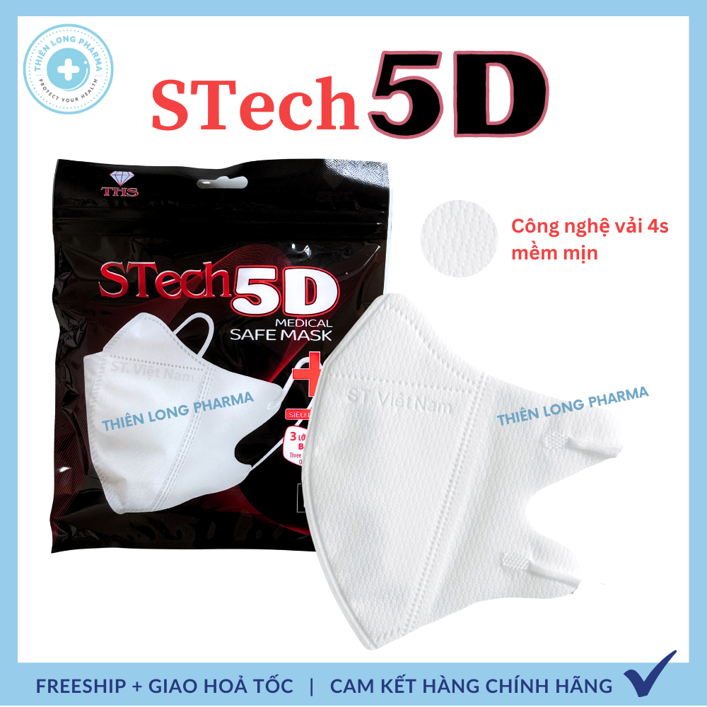 [Thùng 100 Chiếc] Khẩu trang 5D THÁI LAN, 5D MASK CAREION kháng khuẩn ...