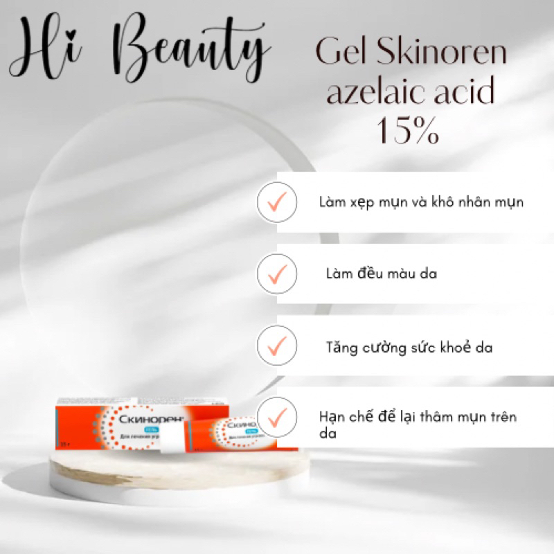 Sản phẩm Gel SKINOREN- ACID AZELAIC bayer 15% (Đủ bill) | Shopee Việt Nam