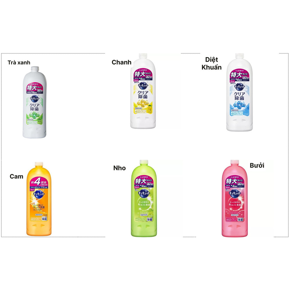 Nước rửa bát và hoa quả đậm đặc KAO 770ml - Nhật Bản | Shopee Việt Nam
