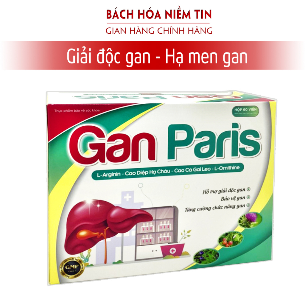 Viên uống bổ Gan Paris - Giải độc thanh nhiệt. tăng cường chức năng gan ...