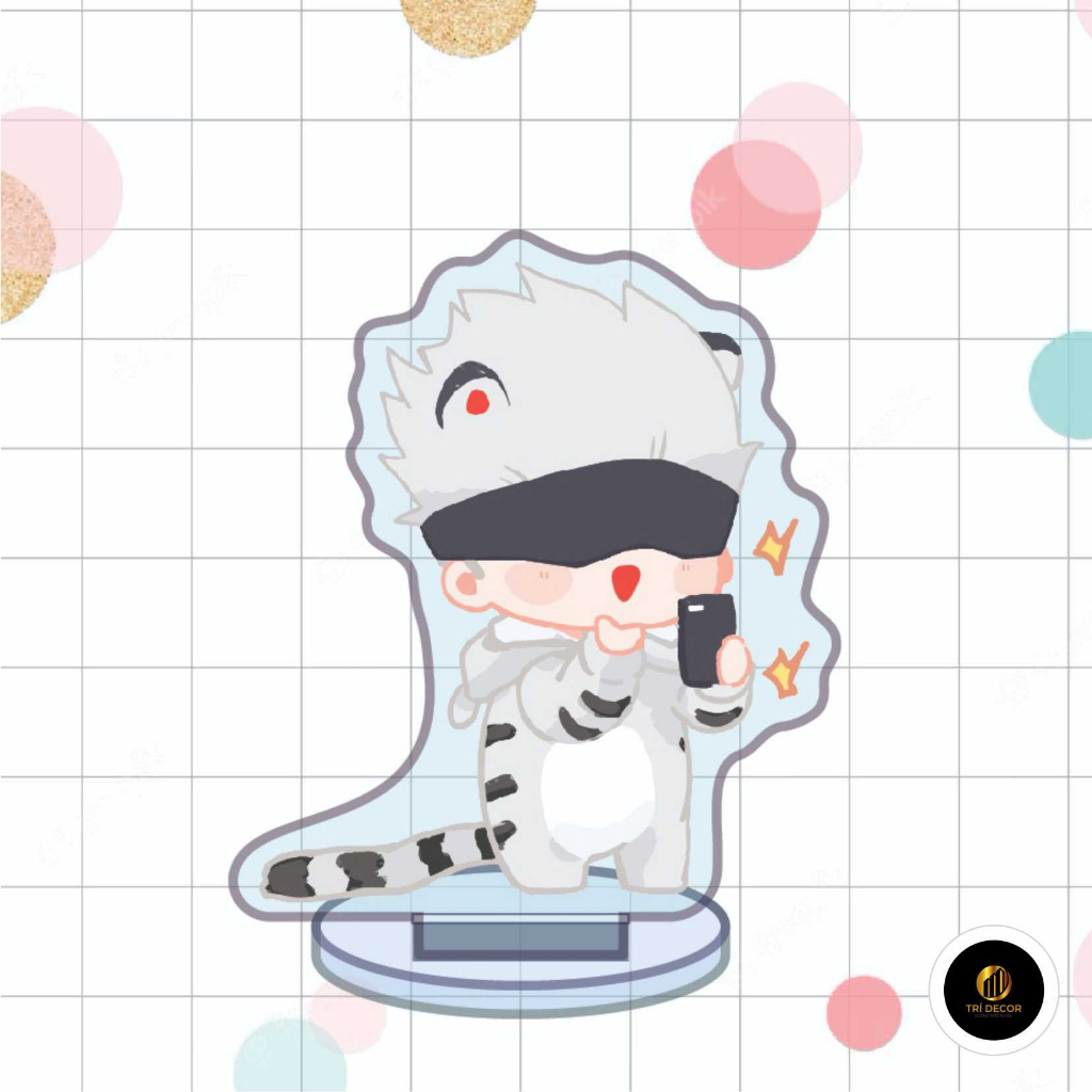 (5cm) Standee Jujutsu Kaisen, mô hình anime Chú thuật hồi chiến chibi ...