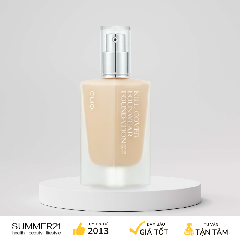Kem nền mini CLIO KILL COVER FOUNWEAR FOUNDATION SPF30 PA+++ 13G ...