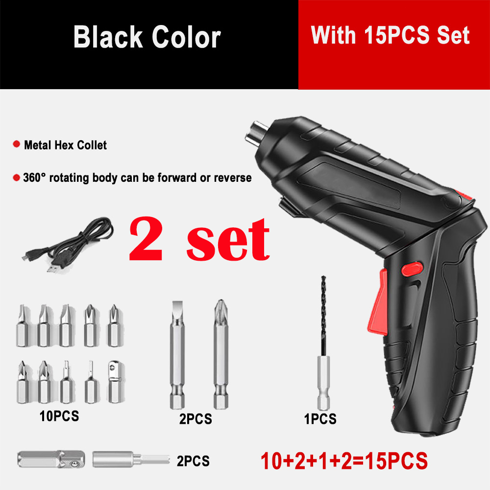 47/15Máy Bắt Vít Cầm Tay Máy Khoan Pin Mini Bắt Vít Đa Năng Gia Dụng ...