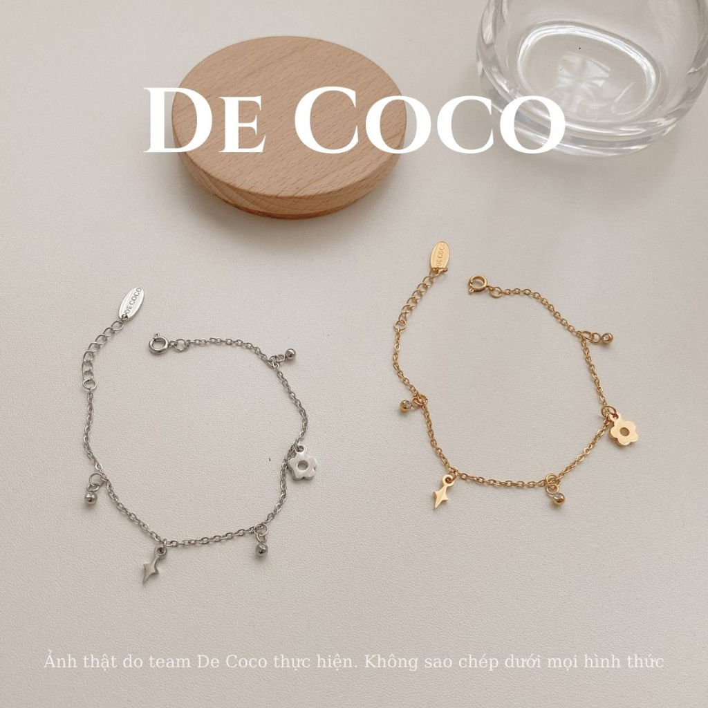 Vòng tay nữ De Coco Ceici charm hoa sao rơi DECOCO ACCESSORIES | Shopee ...
