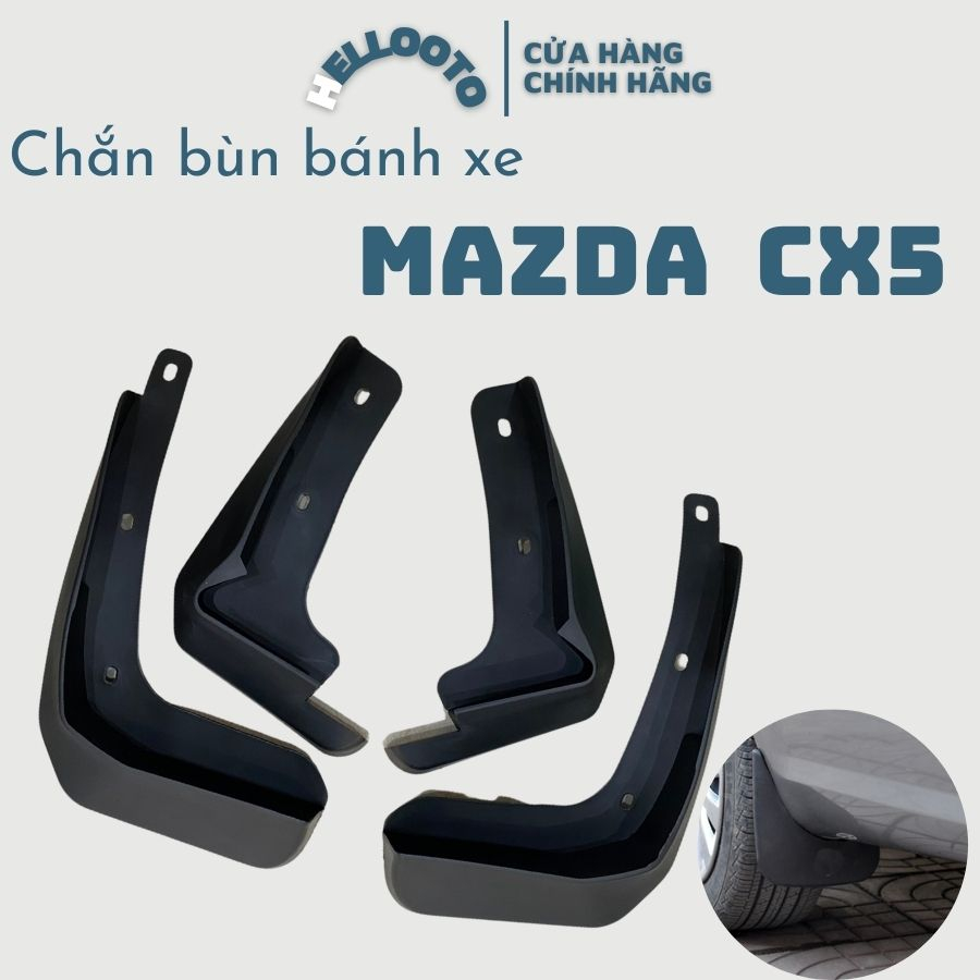 Bộ 4 Chắn Bùn Nhựa Dẻo Xe Mazda CX5 2018 đến 2022 kèm ốc vít vừa form xe, lắp đặt dễ dàng ...