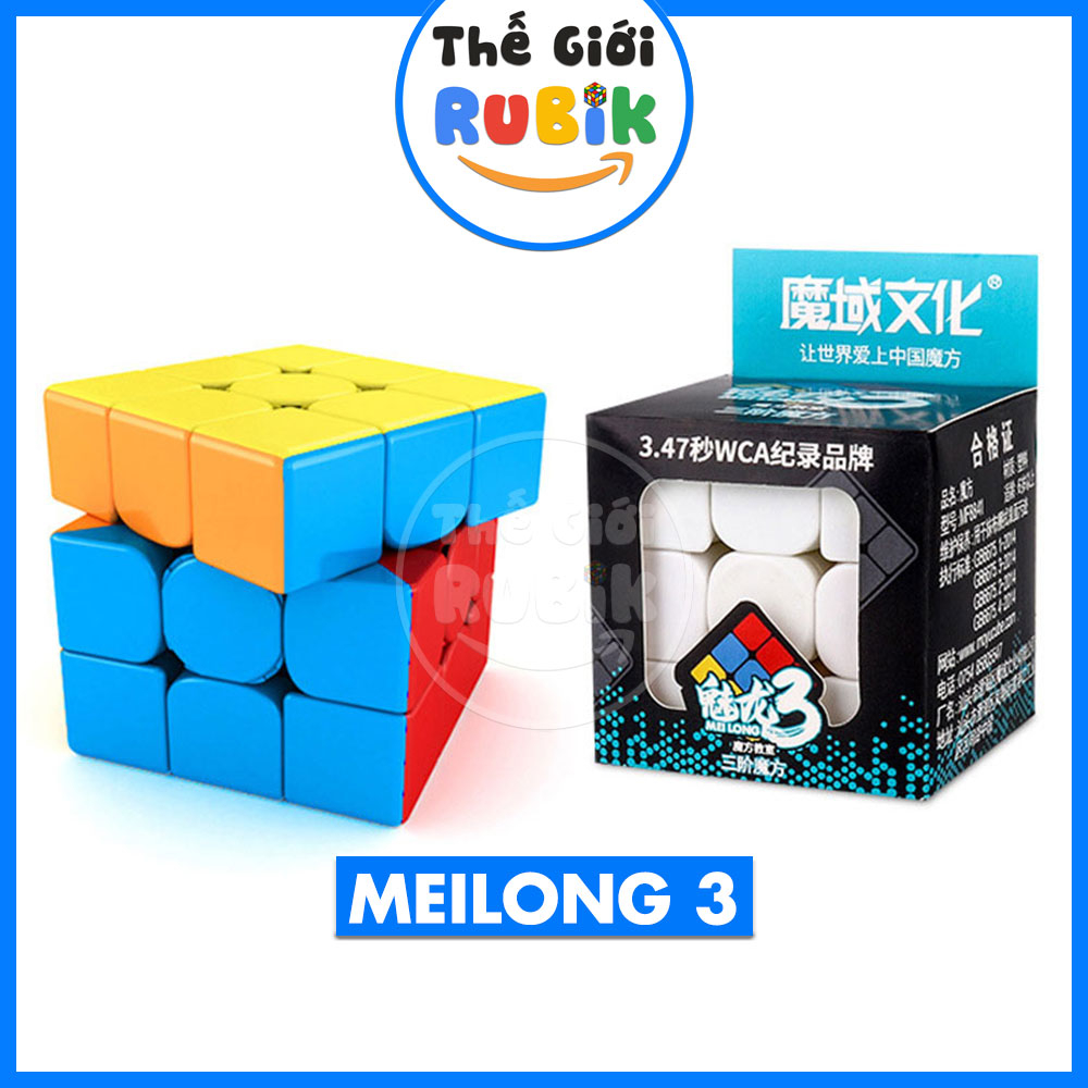 Rubik 3x3 MoYu Meilong 3 Stickerless Xoay Trơn, Không Rít, Độ Bền Cao ...