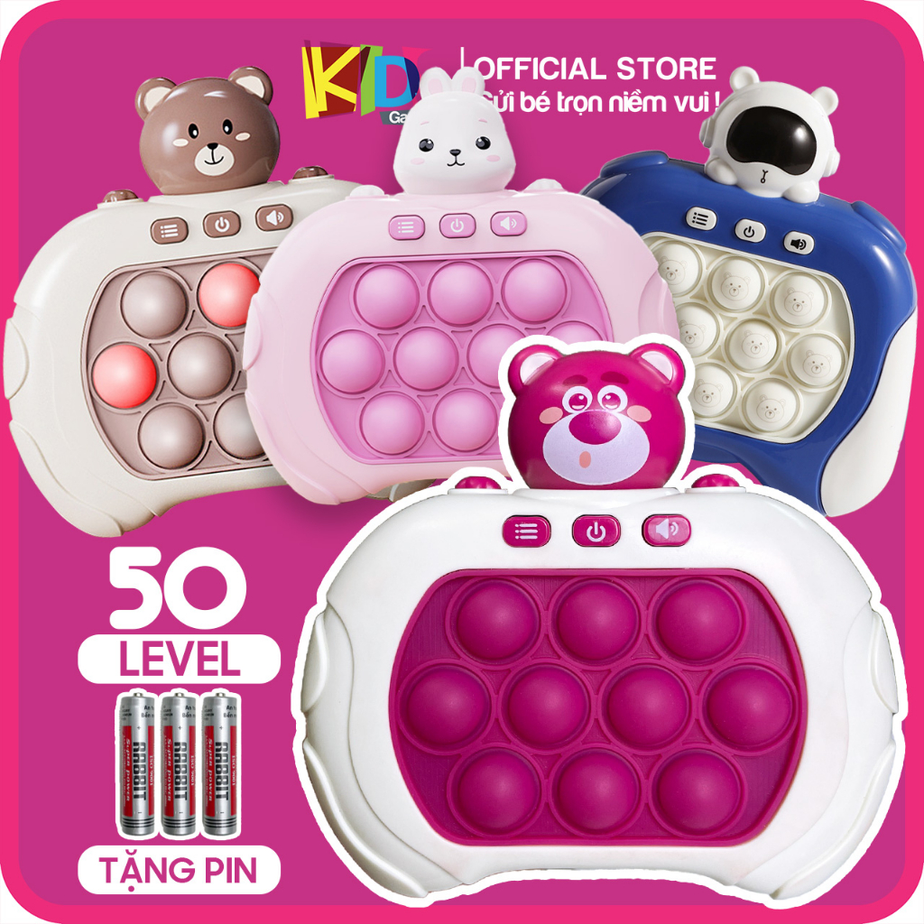 Pop it điện tử đồ chơi bấm nút cho bé với nhạc tiếng Anh hình khủng ...