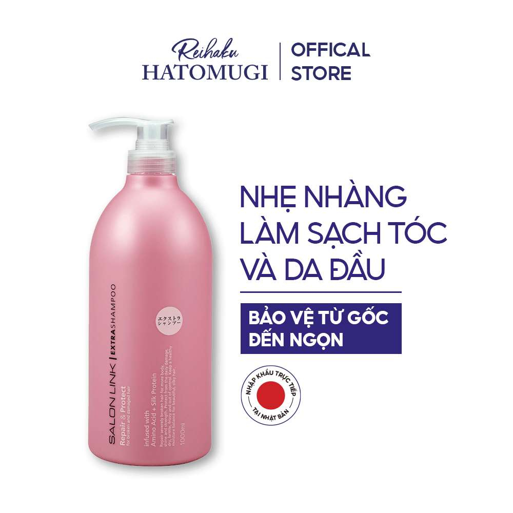 Dầu Gội Reihaku Hatomugi Salon Link Extra Shampoo Hỗ Trợ Dưỡng & Phục ...