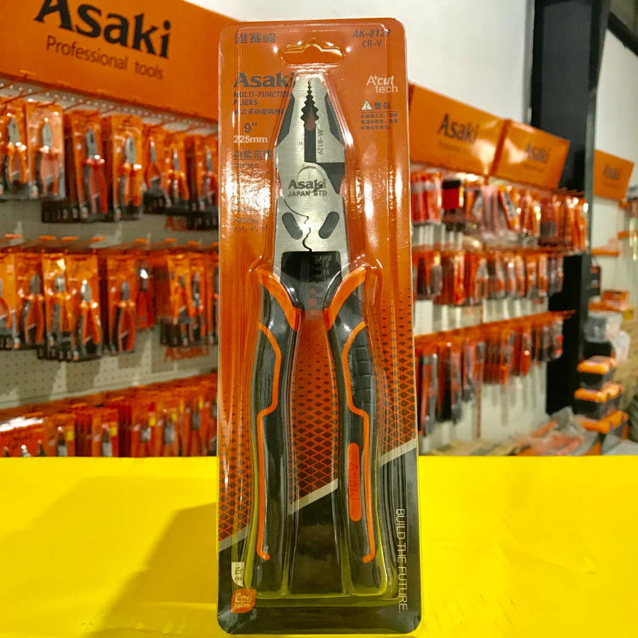 Kìm điện đa năng cao cấp ASAKI tiêu chuẩn JAPAN AK-8134