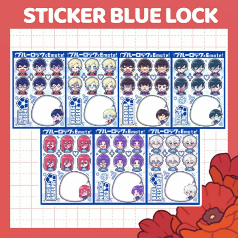 [P&L][Unoff] Sticker Blue Lock set [Emote] | Shopee Việt Nam