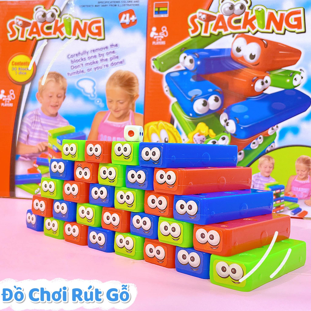 Trò Chơi Rút Gỗ Kèm Sticker | Shopee Việt Nam