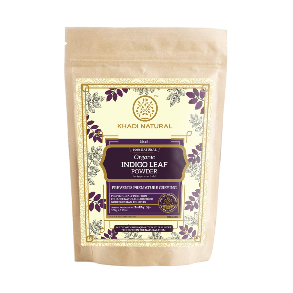 [Khadi Natural] Indigo Leaf Organic Powder - Bột hữu cơ lá chàm (100g ...