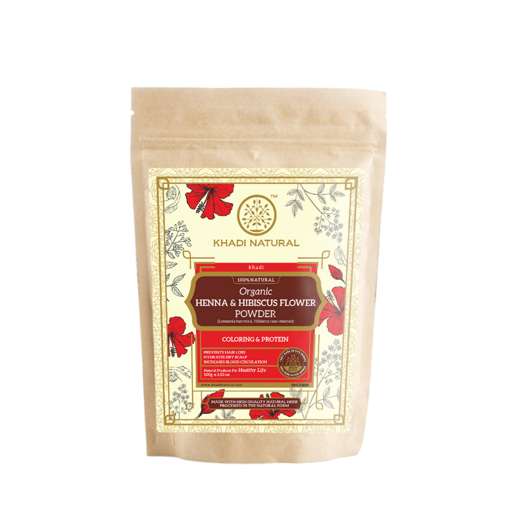 [Khadi Natural] Henna & Hibiscus Flower Organic Powder - Bột hữu cơ hoa ...