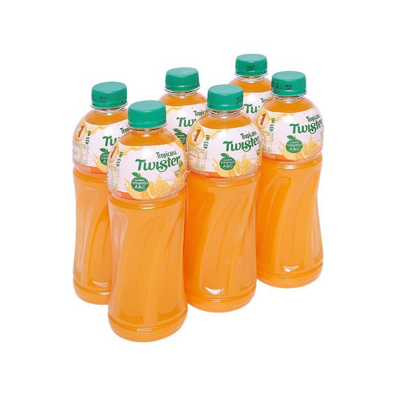 Lốc 6 chai nước cam ép Twister chai nhựa 450ml | Shopee Việt Nam