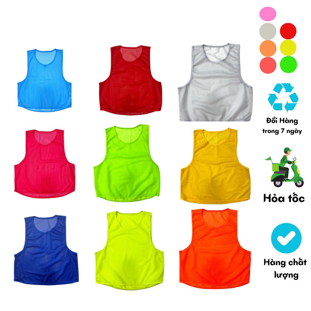 Áo lưới đá bóng chia team building thể thao, tập bóng đá, bib, training ...