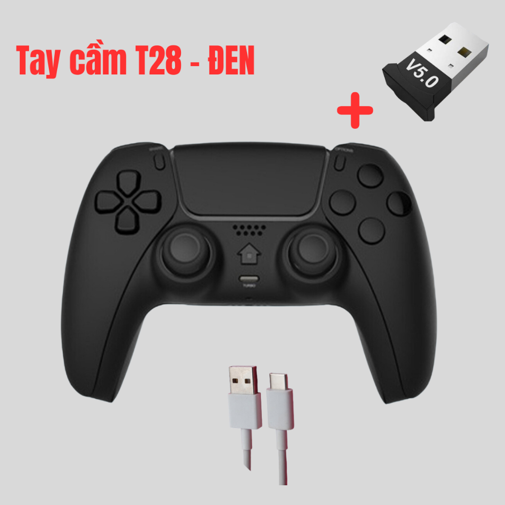 Combo tay cầm chơi game T28 T411 T37 TS101 và usb không dây Bluetooth ...