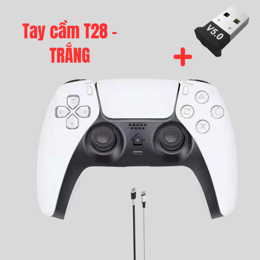 Combo tay cầm chơi game T28 T411 T37 TS101 và usb không dây Bluetooth ...