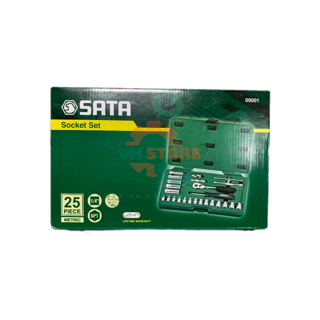 Bộ tuýp 25 chi tiết 1/4" Sata - 09001 | Shopee Việt Nam