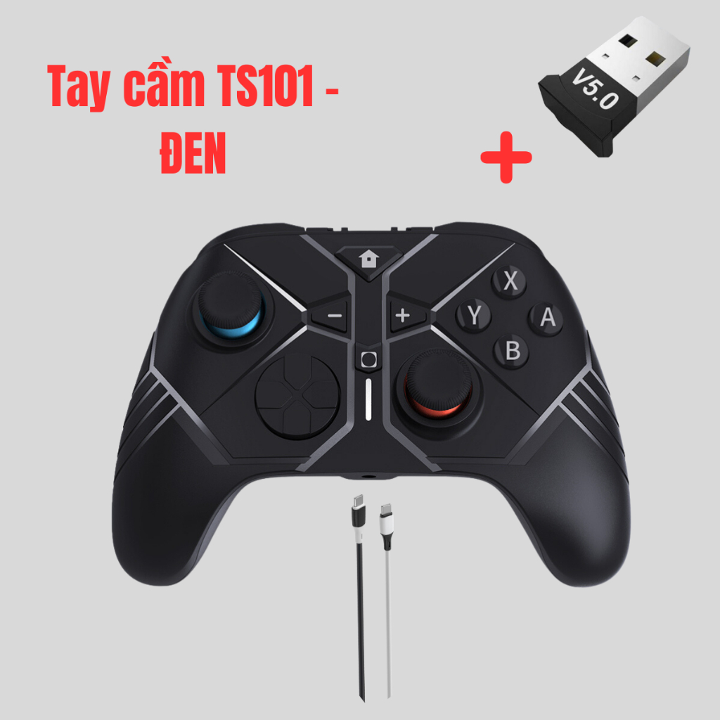 Combo tay cầm chơi game T28 T411 T37 TS101 và usb không dây Bluetooth ...
