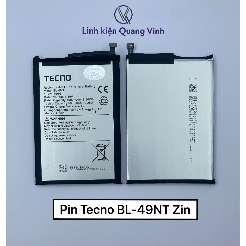 Pin Tecno BL-49NT Zin Cty | Shopee Việt Nam