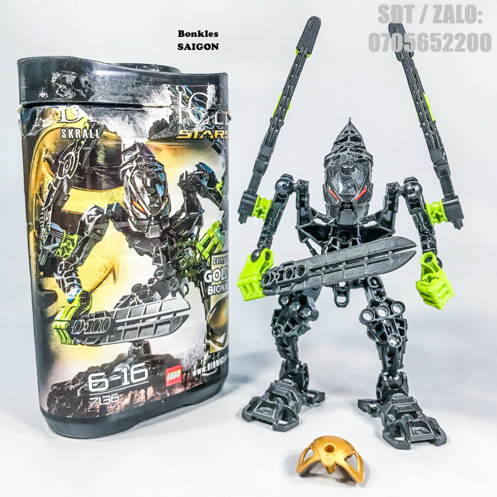 Đồ Chơi Mô Hình Vintage Lắp Ráp LEGO Bionicle Stars 7136 Skrall Chính ...