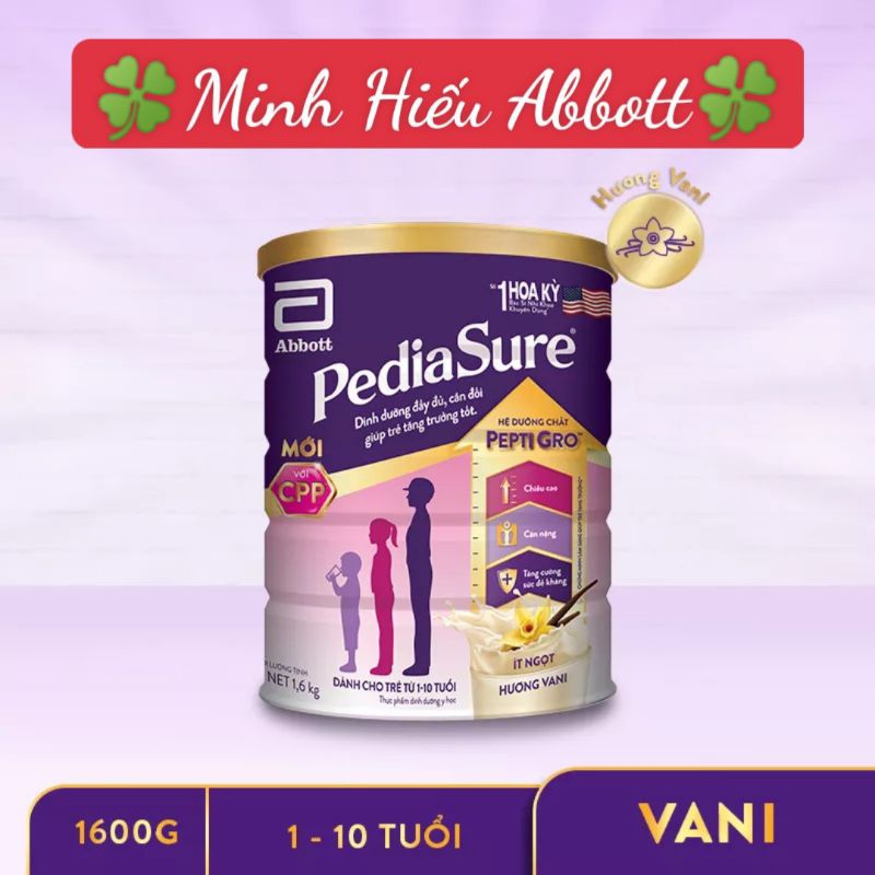 Combo 2lon Sữa bột Pediasure PeptiGro CPP 850g - 1 Pediasure 1,6kg ...