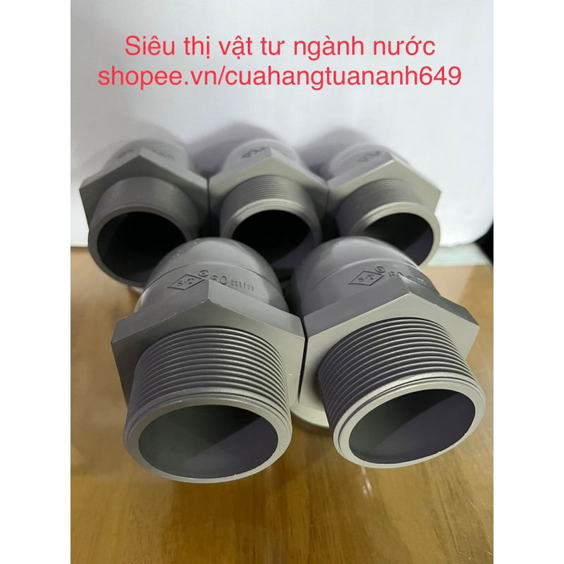 [CO REN NGOÀI PVC BM] CO RĂNG NGOÀI NHỰA BÌNH MINH 21/27/34/42/49/60 ...