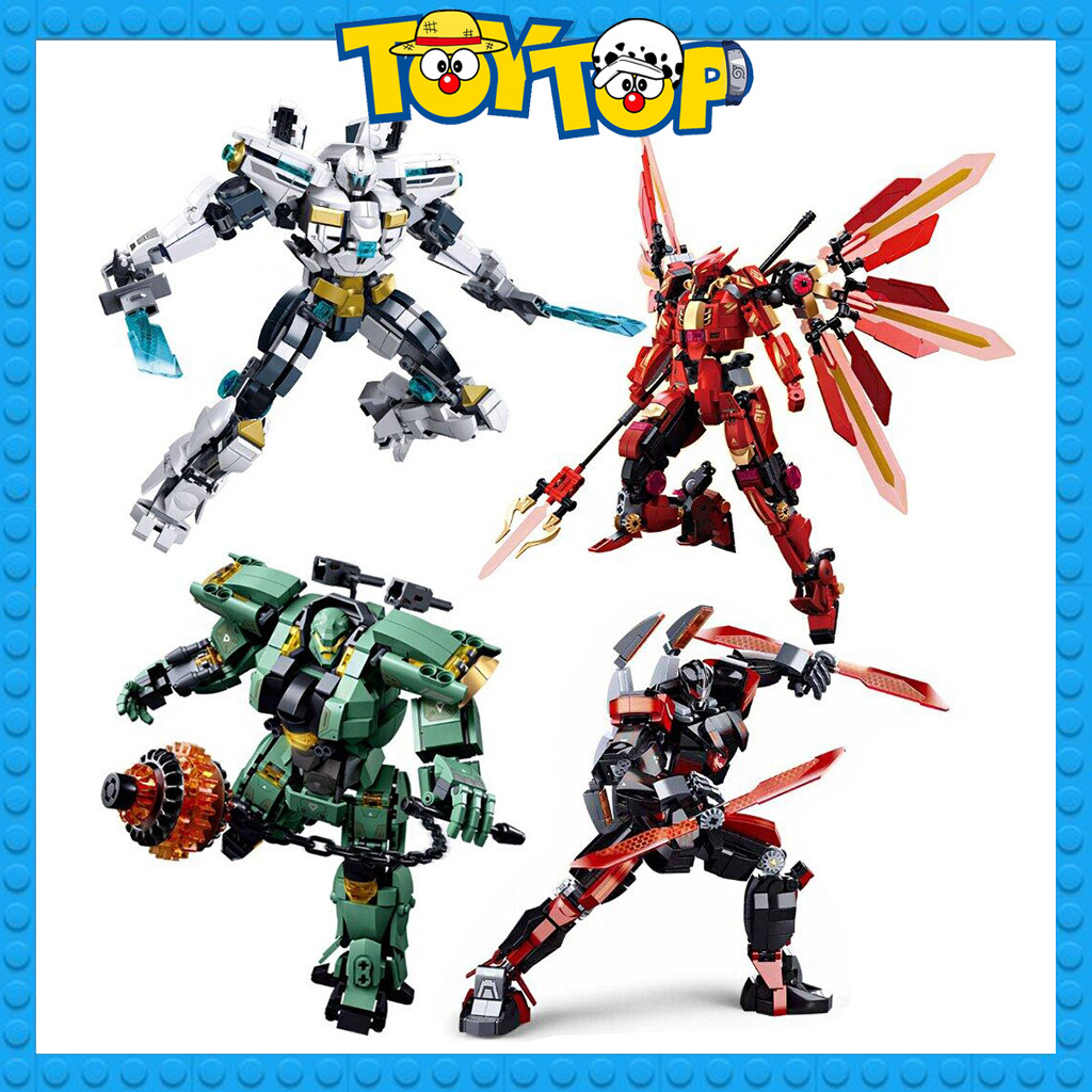 [Lẻ 1] Đồ chơi lắp ráp rô bốt mô phỏng Pacific Rim robot chiến binh xếp ...